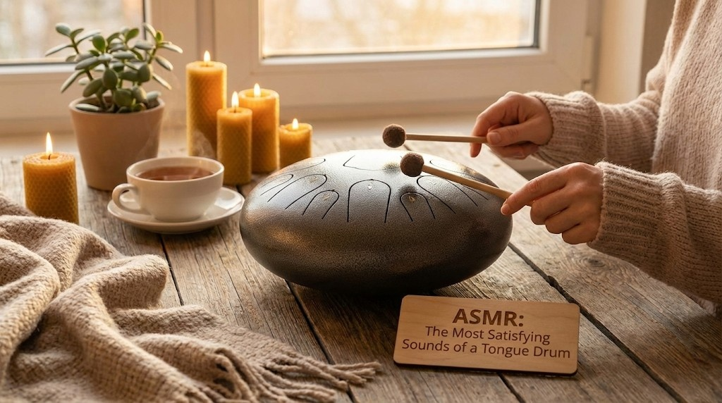 ASMR: The Most Satisfying Sounds of a Tongue Drum – Hluru