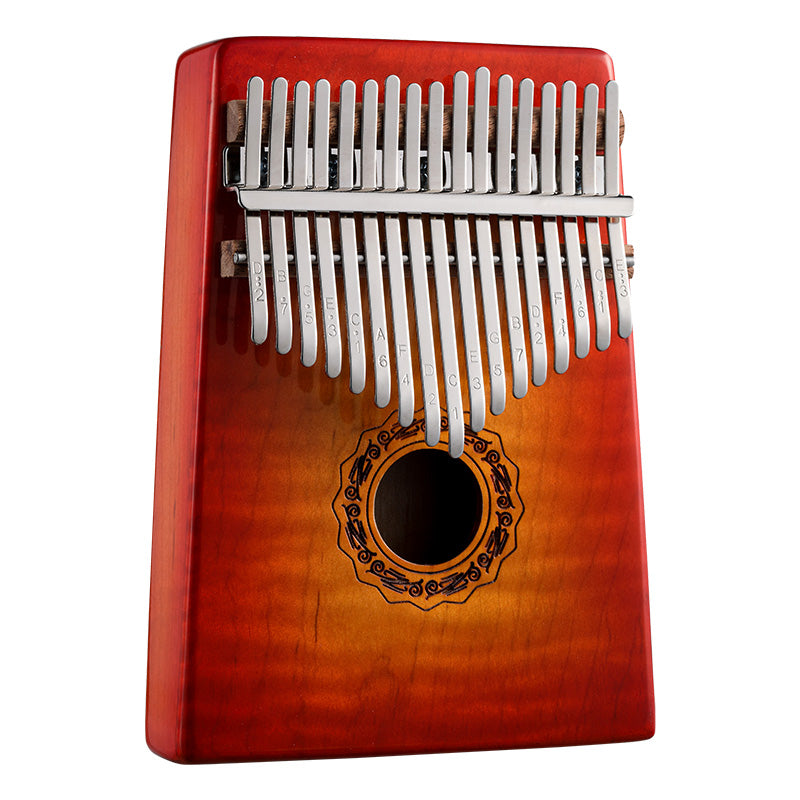 Maple Kalimba 17 Key for Beginners & Practice | Totem Engraving Clear ...